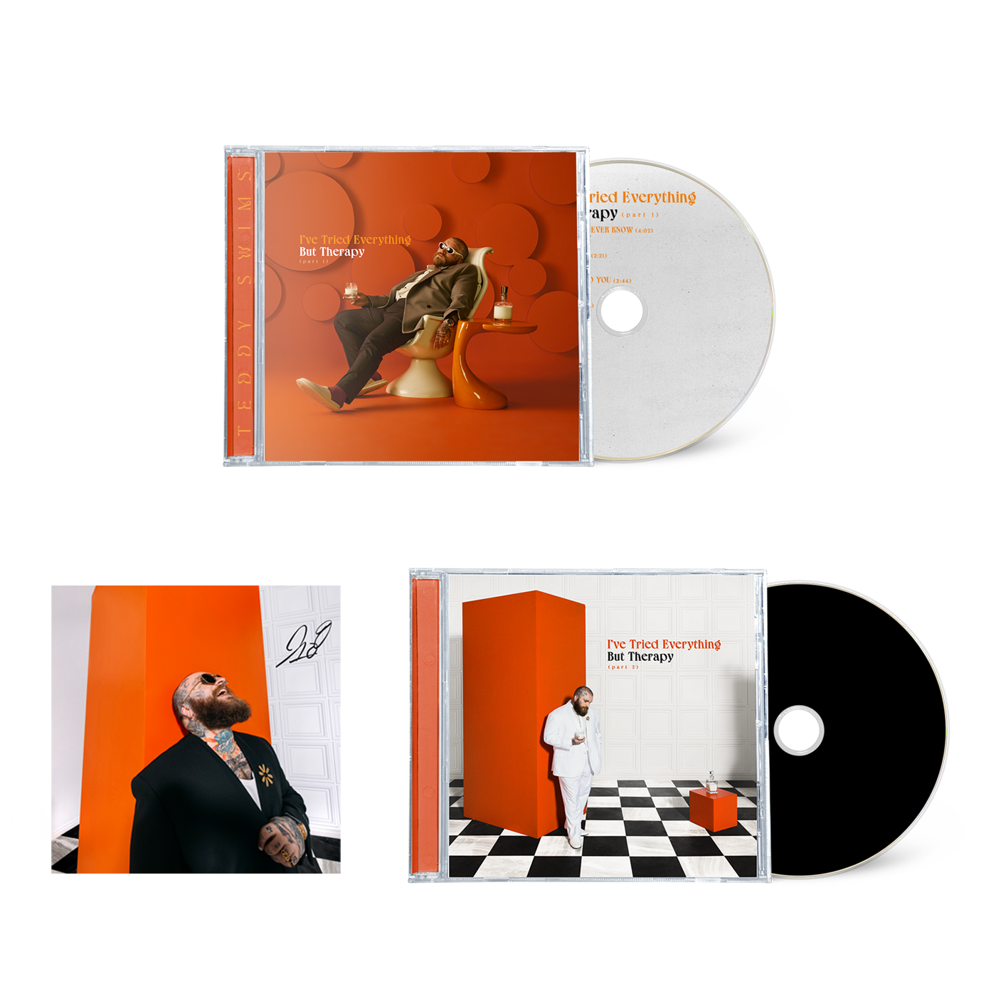 I've Tried Everything But Therapy (Parts 1 & 2) CD Bundle | Teddy Swims ...